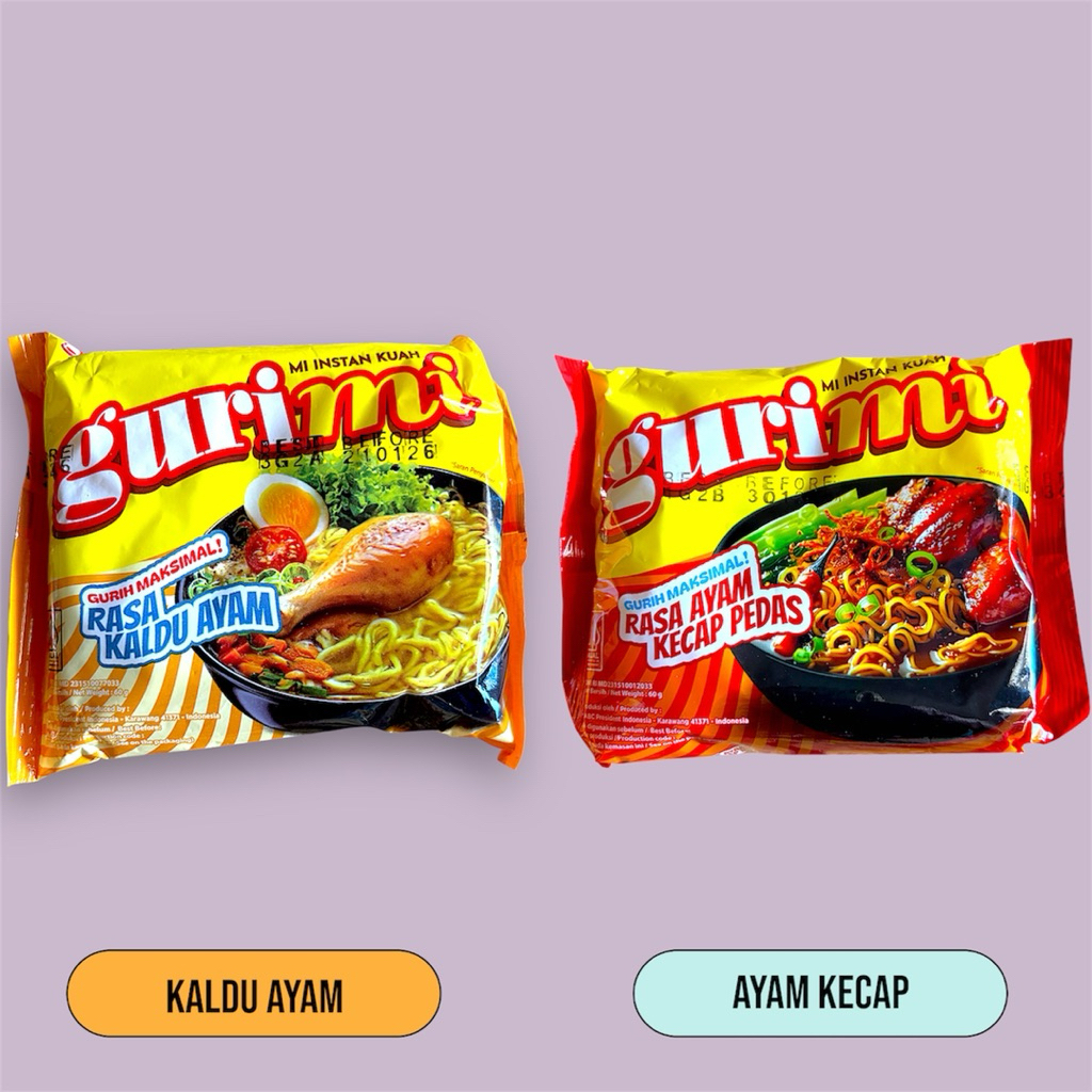 Jual Gurimi ABC Mi Instan Kuah 60g | Shopee Indonesia