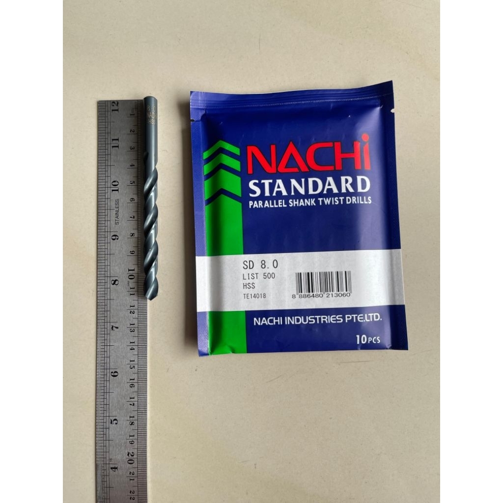 Jual Nachi 8 MM Mata Bor Besi HSS - Nachi Mata Bor Besi HSS 8 | Shopee ...