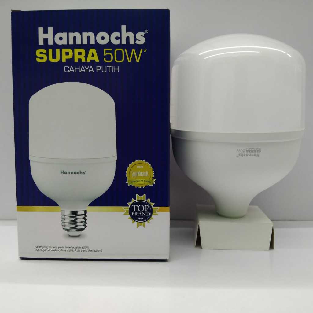 Jual Hannochs Supra Bohlam Bola Lampu Led 50 Watt Cahaya Putih Awet Super Terang Bergaransi ...