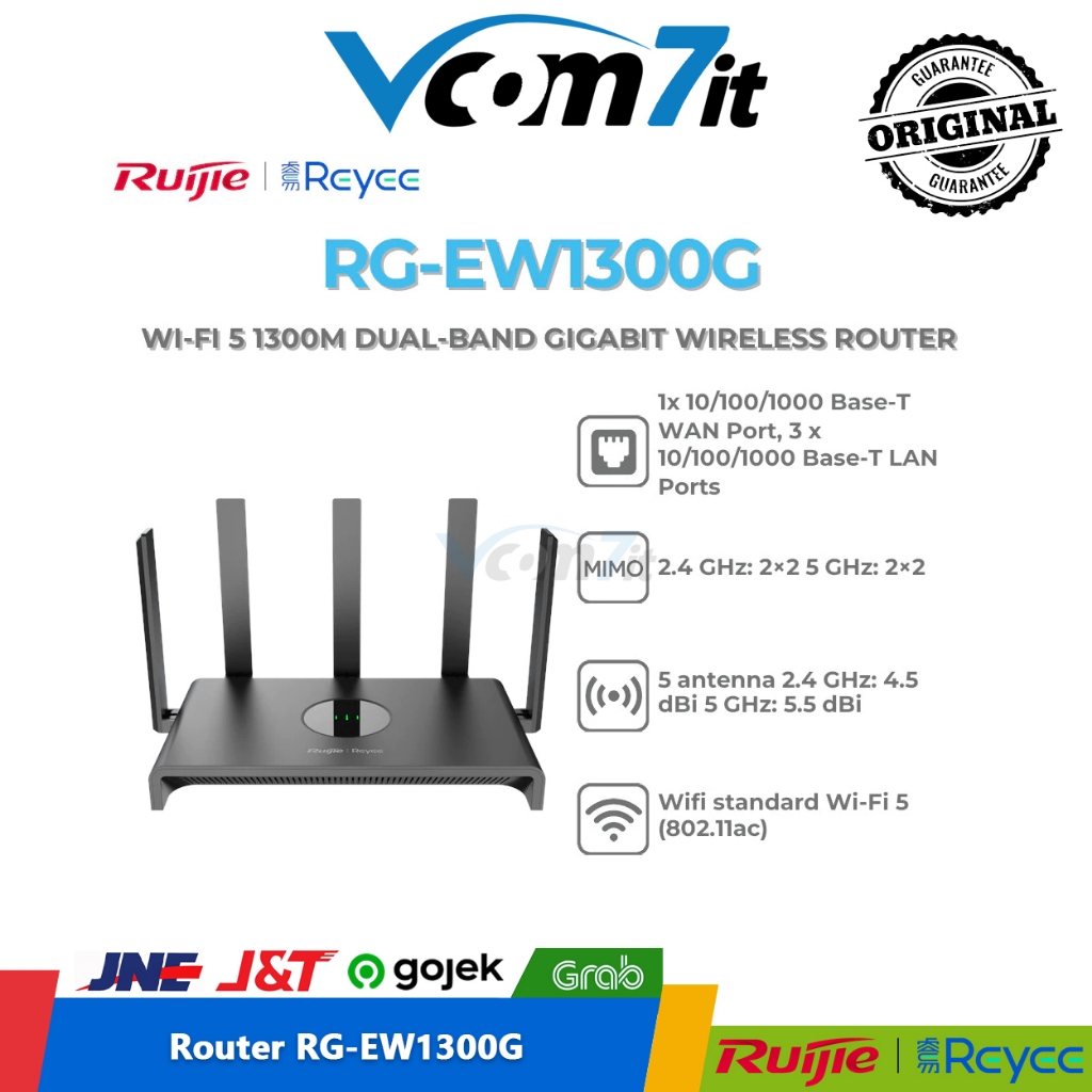 Jual RUIJIE REYEE RG-EW1300G WI-FI 5 1300M DUAL-BAND GIGABIT WIRELESS ...