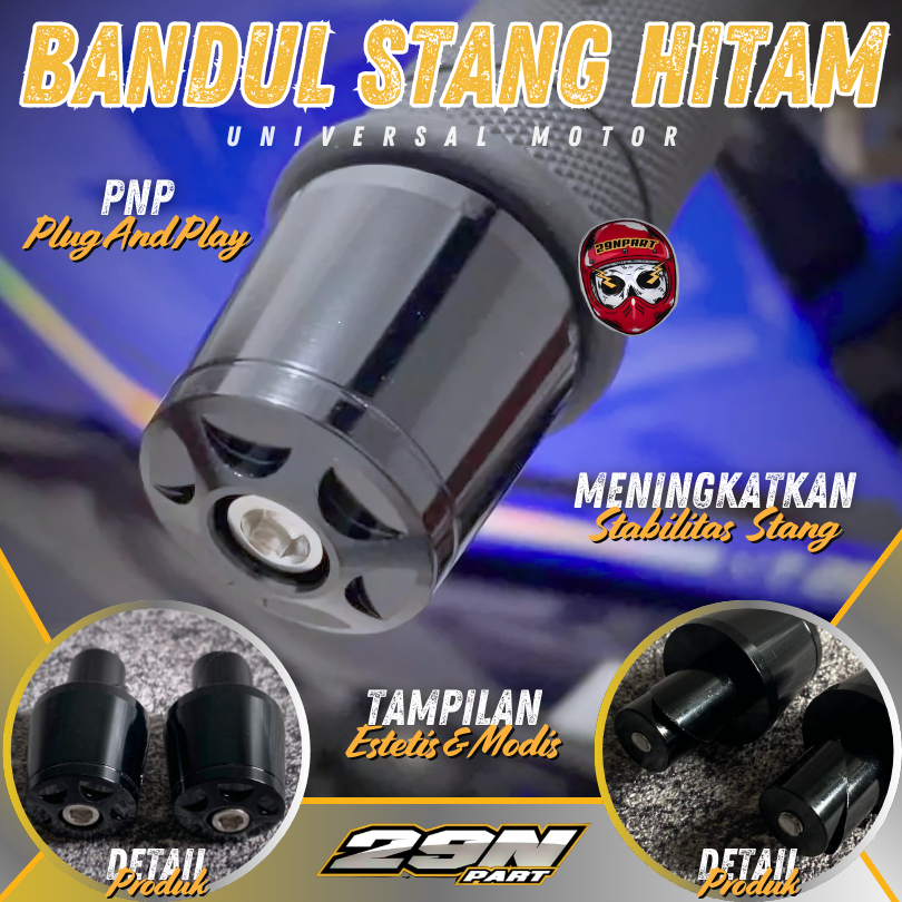 Jual Jalu Bandul Stang Hitam Satu Set PNP Universal Motor RX KING AEROX ...