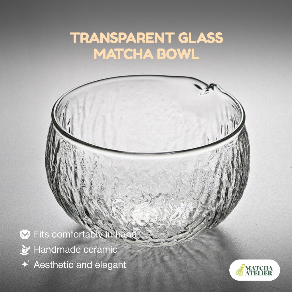 Jual Matcha Atelier - Mangkok Transparant Putih - Mangkok Matcha Bahan ...