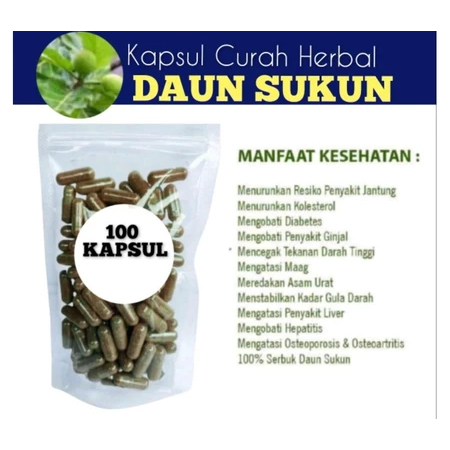 Jual KAPSUL HERBAL DAUN SUKUN ISI 100 kapsul Curah herbal ORIGINAL | Shopee Indonesia