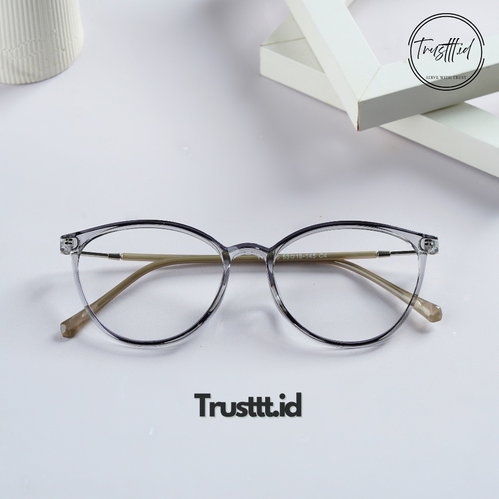Jual Frame Kacamata Wanita dan Pria 8146 Costum Lensa Minus Cylinder ...