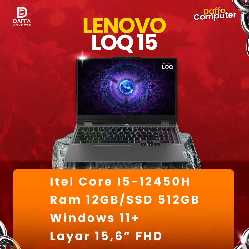 Jual Laptop LENOVO LOQ 15 Ci5-12450H 12GB RAM 512GB SSD Windows 11 ...