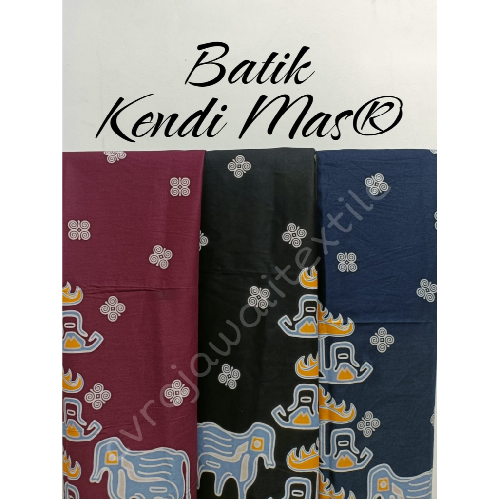 Jual ( Per Meter ) Batik Katun Printing Kendi Mas by CV Rajawali "KM ...