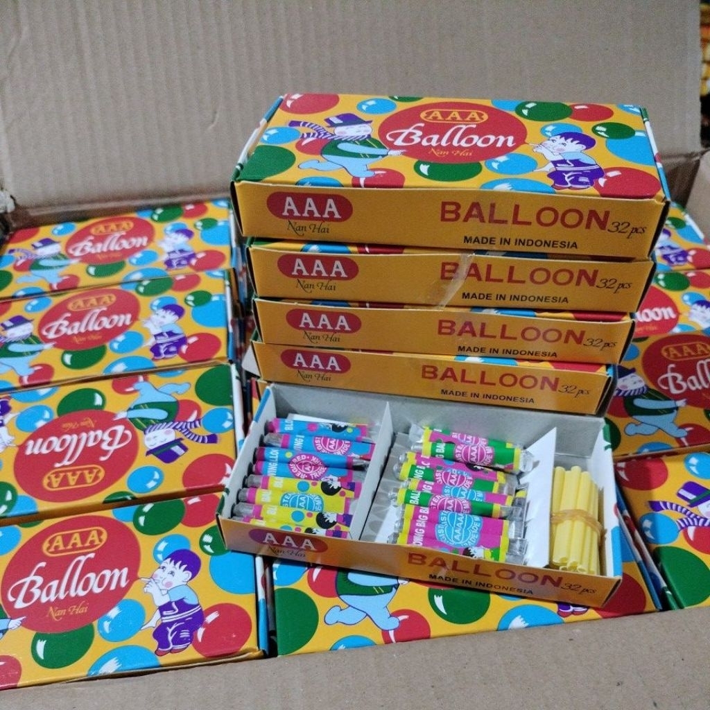 Jual AAA BOLLOON TIUP JADOEL PAKET HEMAT (5box x 32pcs) | Shopee Indonesia