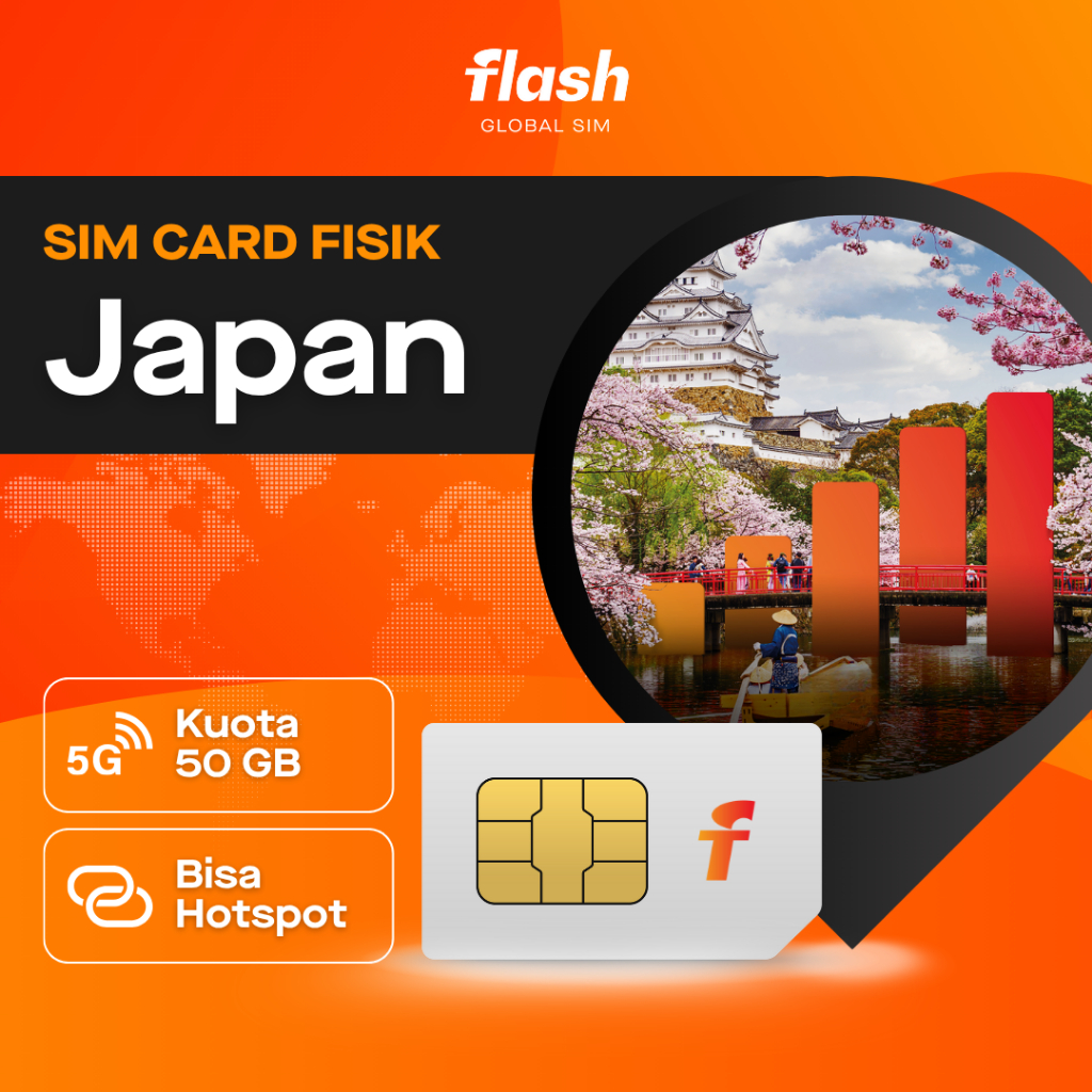 Jual SIM Card Japan Big Quota Flash Global SIM (Simcard Jepang) | Shopee Indonesia