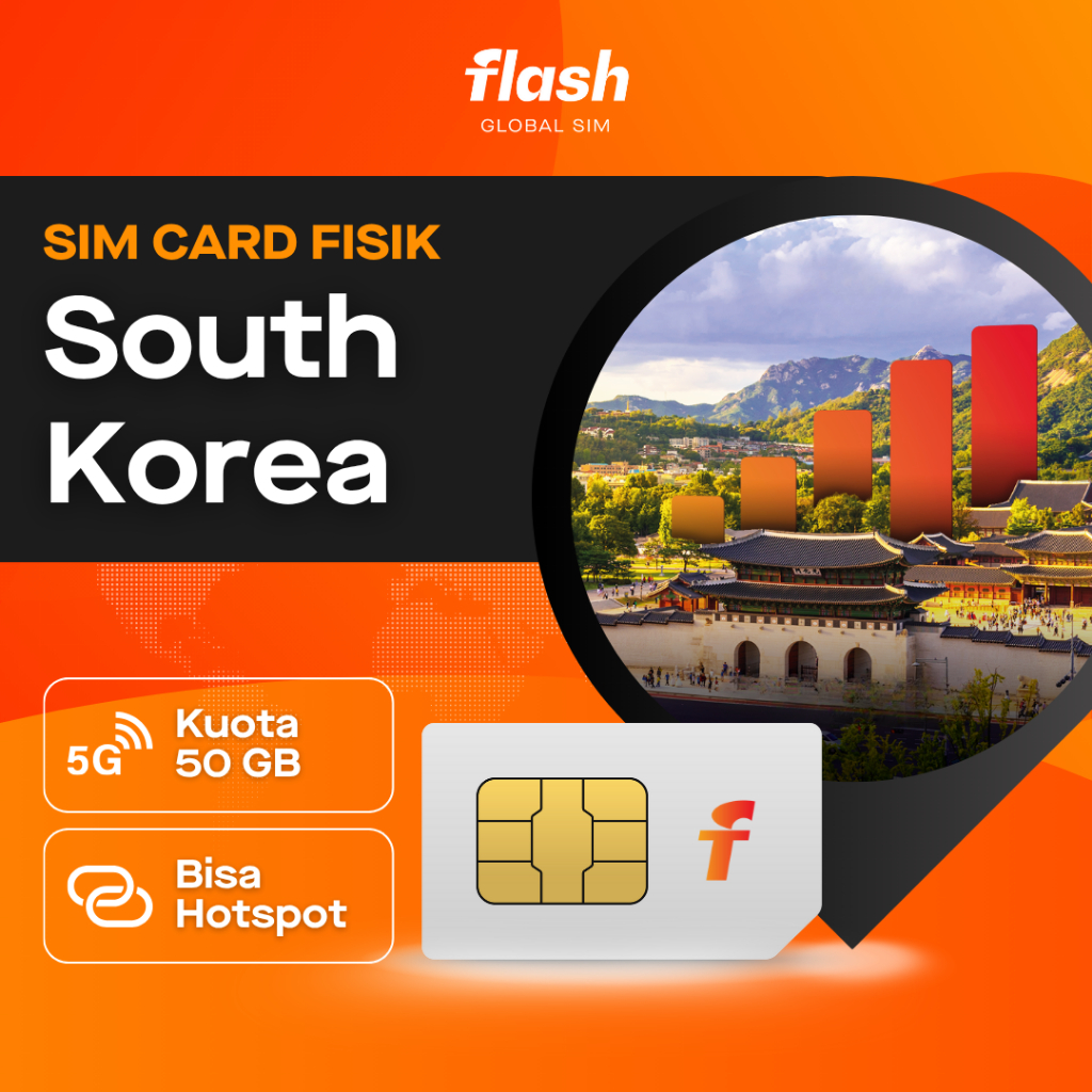Jual SIM Card South Korea Big Data Flash Global SIM (Simcard Korea ...