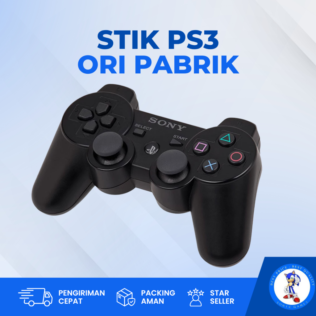 Jual Stik Ps3 Stick Playstation Ps3 Ori Pabrik Op Hitam Tanpa Box/Pake ...