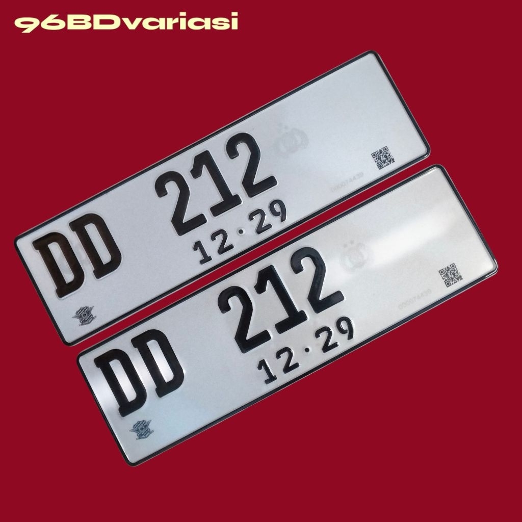 Jual plat nomor mobil reflektif barcode scanner warna putih | Shopee ...