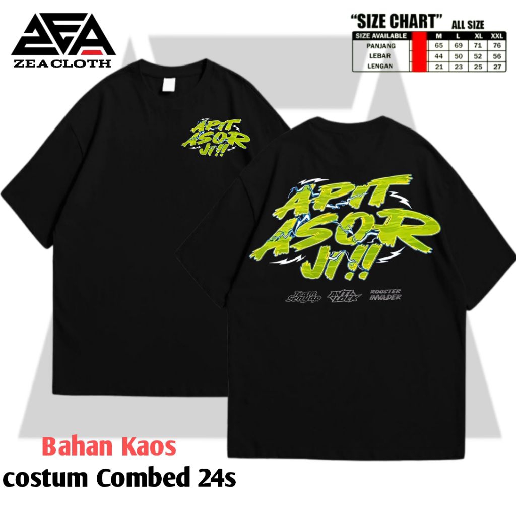 Jual Kaos Apit Asor /Baju T-shirt Team Senyap Combed 24s Unisex Premium ...