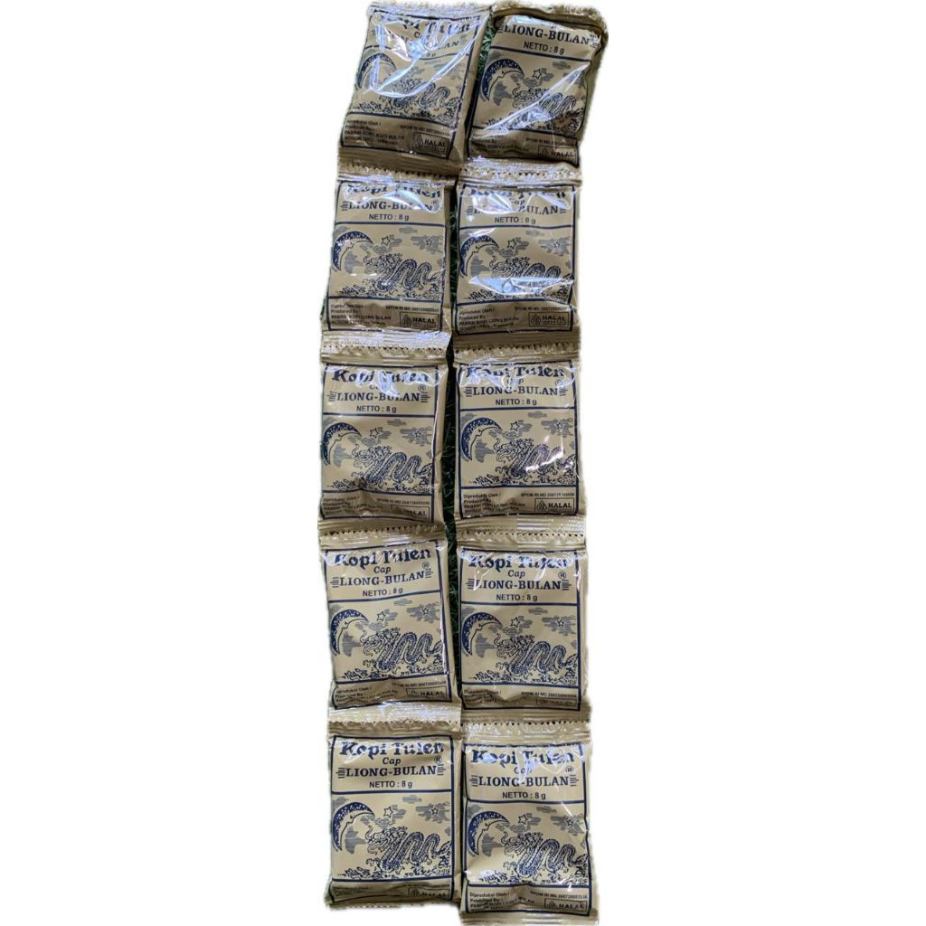 Jual Kopi Liong Bulan tanpa Gula (1 renceng isi 10pcs) | Shopee Indonesia