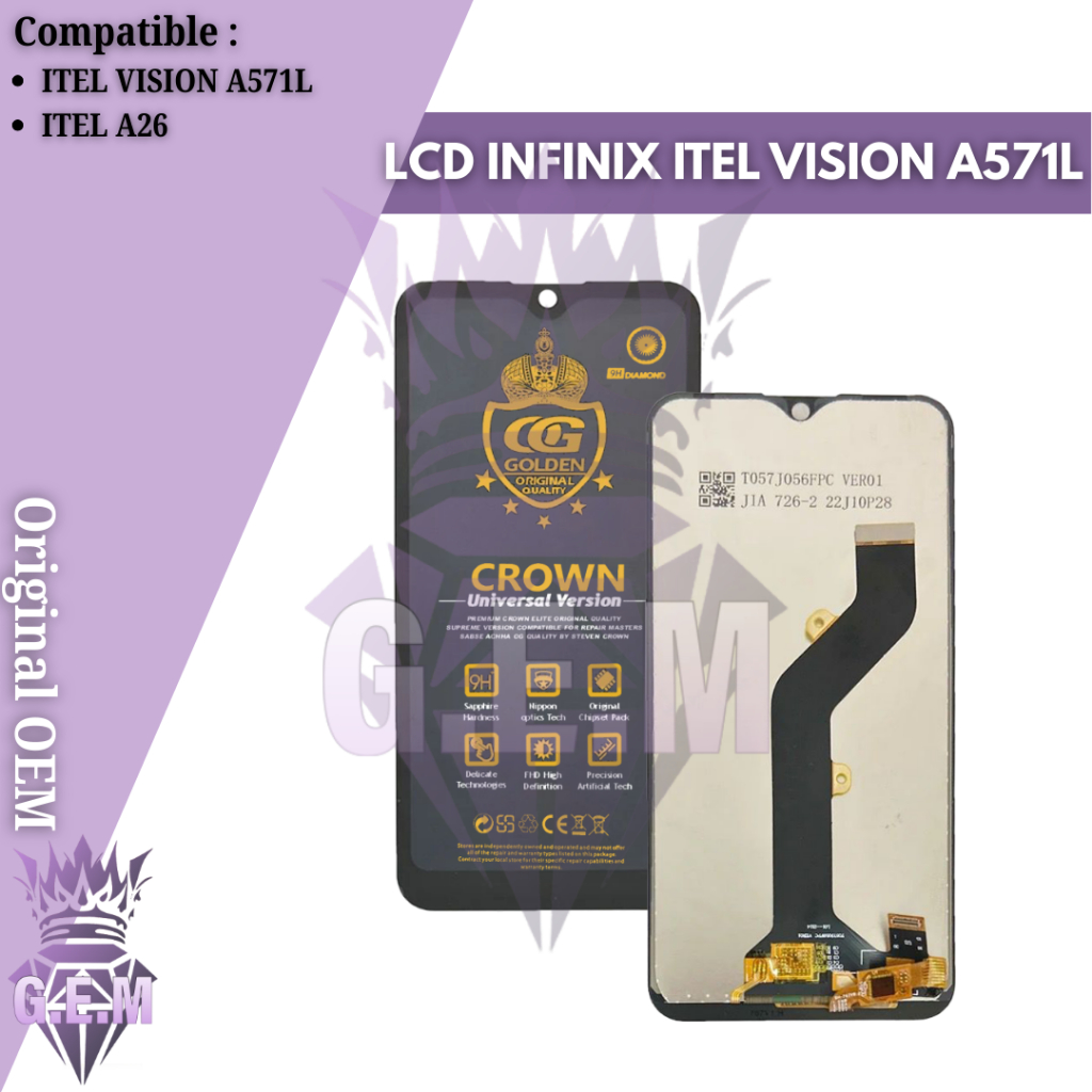 Jual LCD INFINIX ITEL A26 A571L TOUCHSCREEN FULLSET COMPLETE | Shopee ...