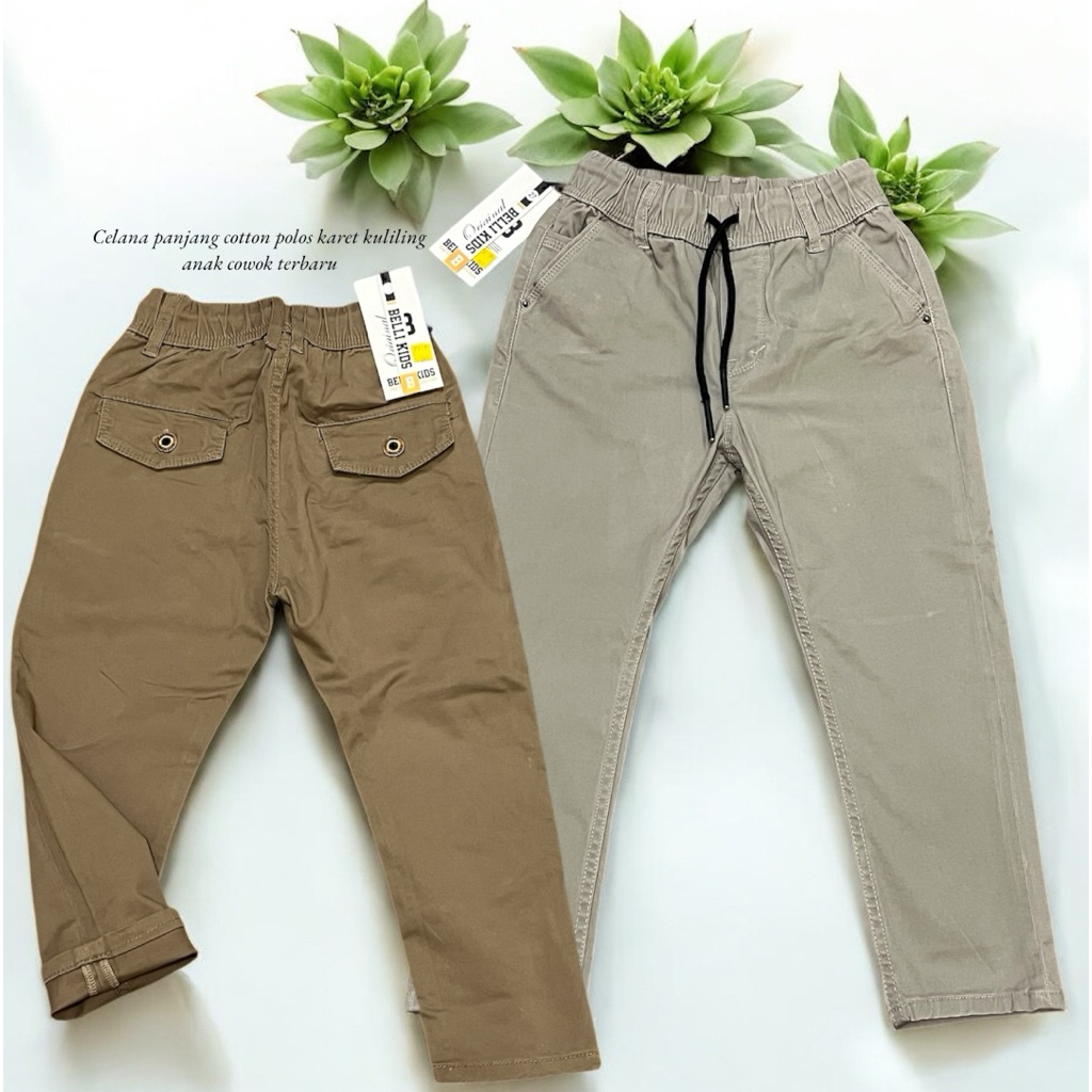 Jual BELLI KIDS celana panjang cotton karet kuliling anak laki laki ...