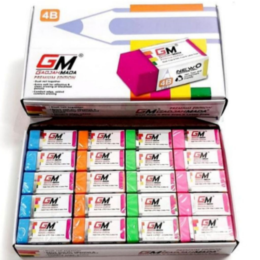 Jual Penghapus Warna 1 Kotak isi 20 Pcs | Shopee Indonesia