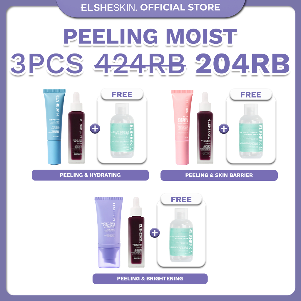 Jual Elsheskin- 2PCS Peeling Serum moisturizer Set |20% Multi Acid Exfo ...