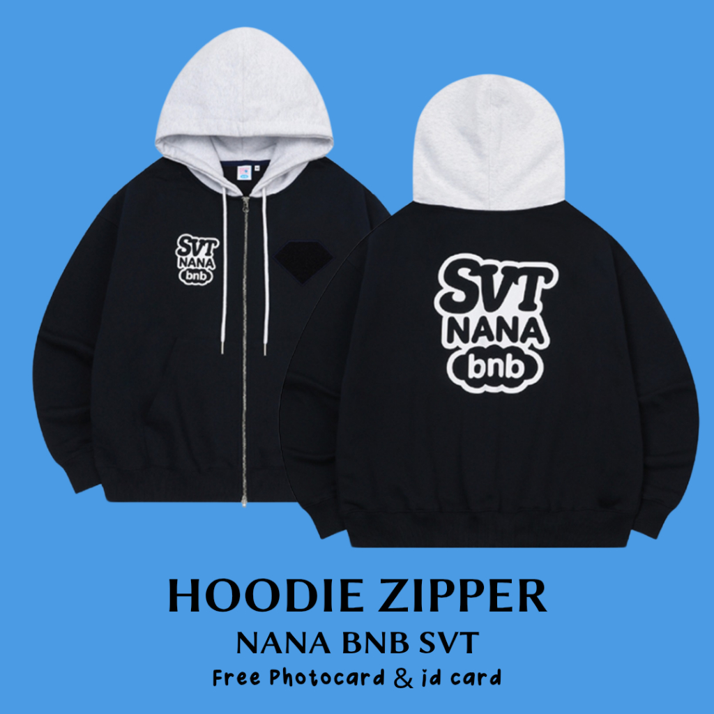 Jual HOODIE ZIPPER KPOP SVT NANA BNB - FREE PATCH SVT - FREE PHOTOCARD ...