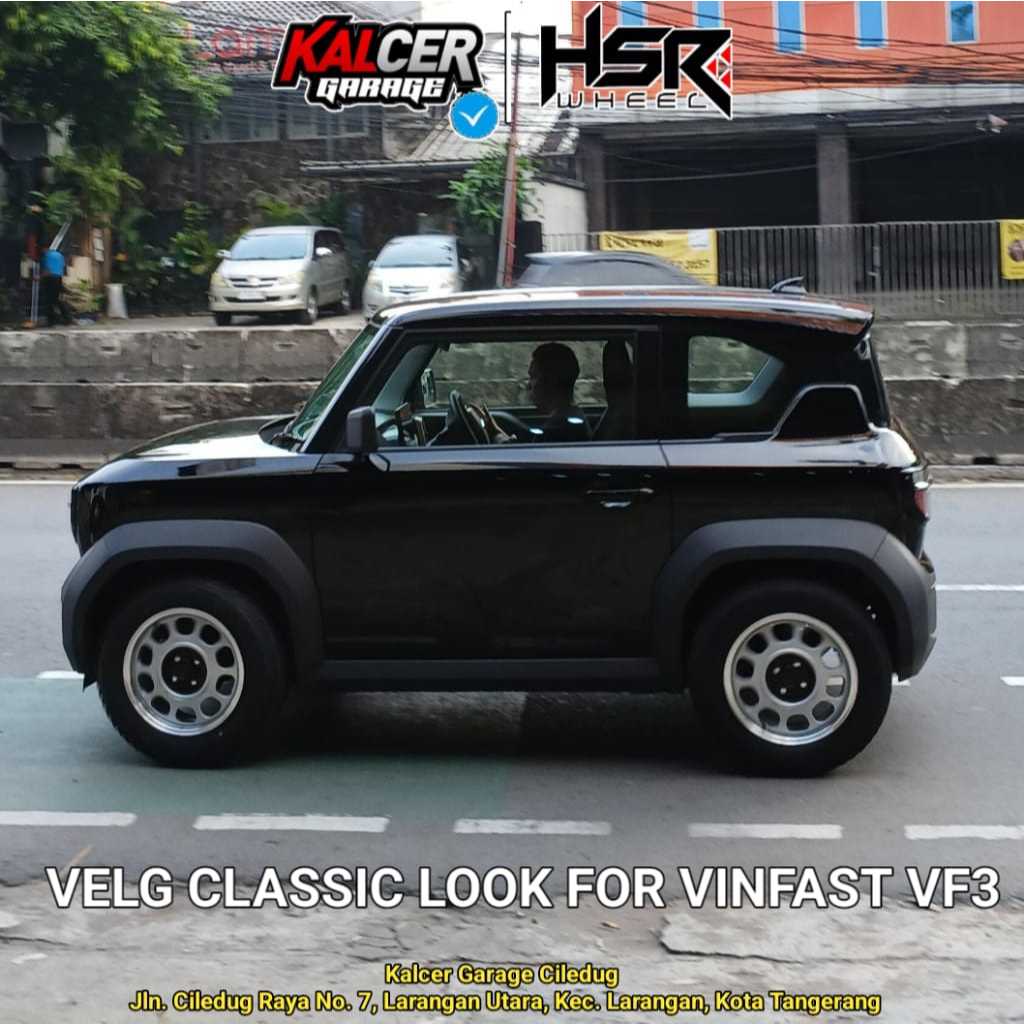Jual VELG MOBIL VINFAST VF3 R16 HSR KLG PCD 4X100 SILVER MACHINE LIP ...