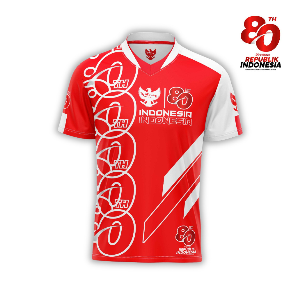 Jual BAJU KAOS JERSEY DIRGAHAYU INDONESIAKU HUT RI 80 INDOSTAR NEW ...
