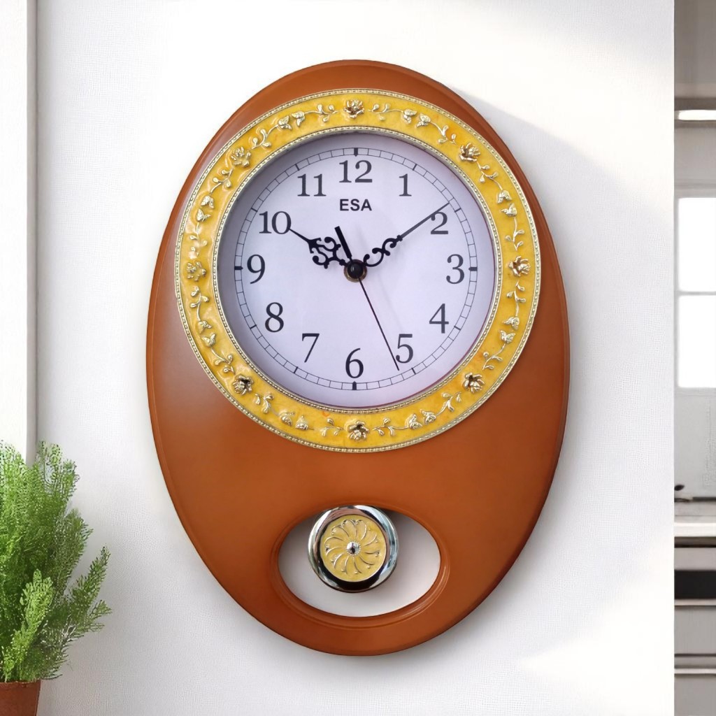 Jual ESA Jam Dinding Bandul Bunyi Setiap Jam Gaya Klasik | Shopee Indonesia