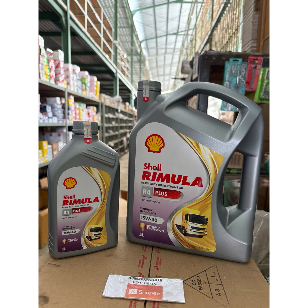 Jual ORIGINAL! Shell Rimula R4 Plus Oli Mesin Diesel | Shopee Indonesia