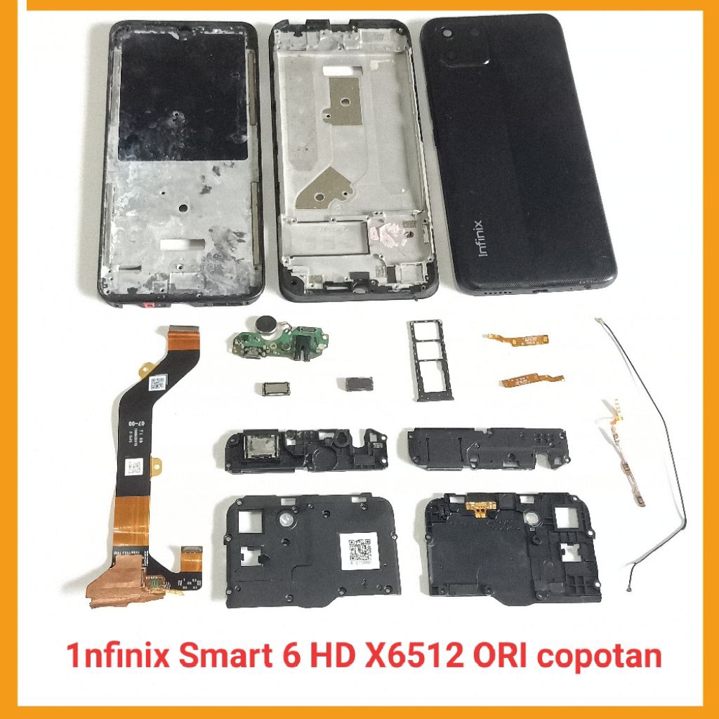 Jual Sparepart Copotan Infinix smart 6 X6512 / X6511 fingerprint Tombol ...