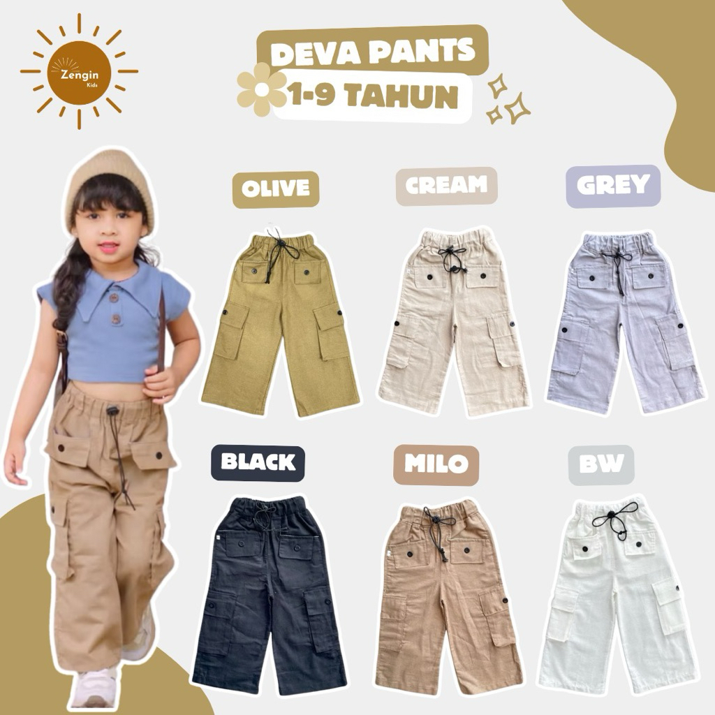 Jual 1-9TH CELANA ANAK DEVA CARGO/KARGO KANCING | Shopee Indonesia