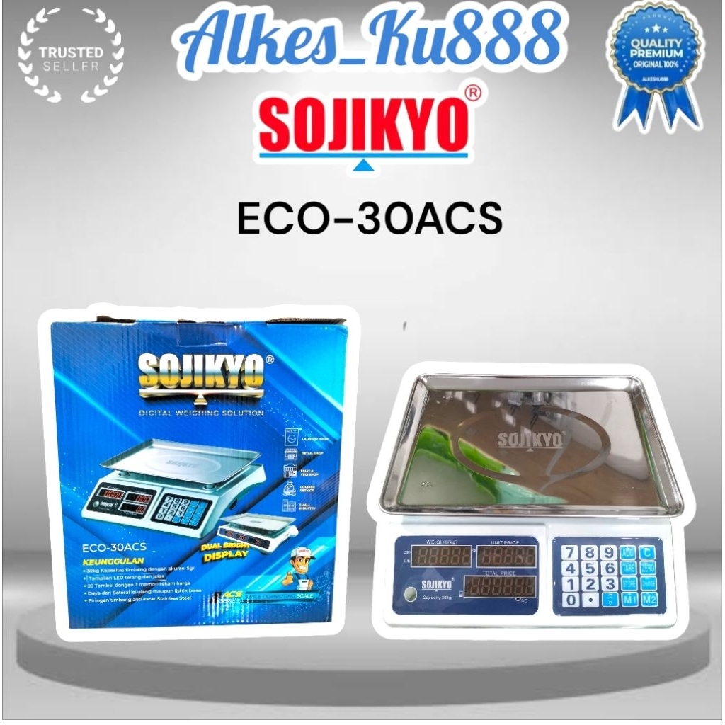 Jual TIMBANGAN DIGITAL SOJIKYO ECO30ACS 30KG | Shopee Indonesia