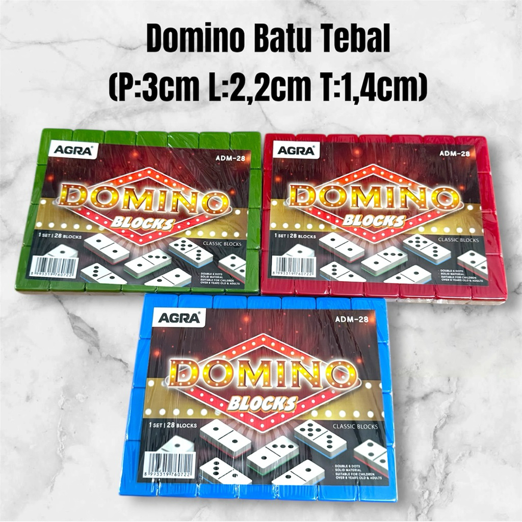Jual Gaple Batu Domino AGRA 28 Block Set | Shopee Indonesia