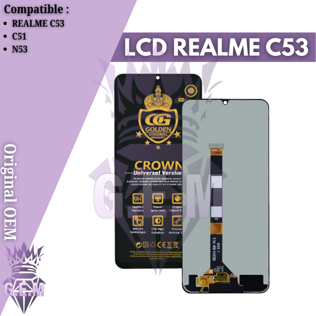 Jual LCD REALME C53 / C51 / N53 TOUCHSCREEN FULLSET COMPLETE ORIGINAL | Shopee Indonesia