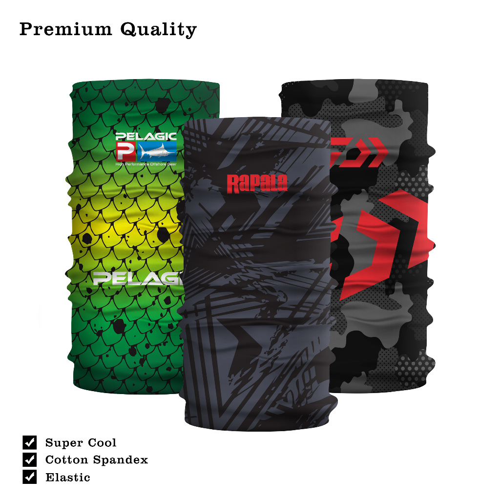 Jual Neck Gaiter Mancing Dingin Adem Premium Anti UV Masker Buff ...