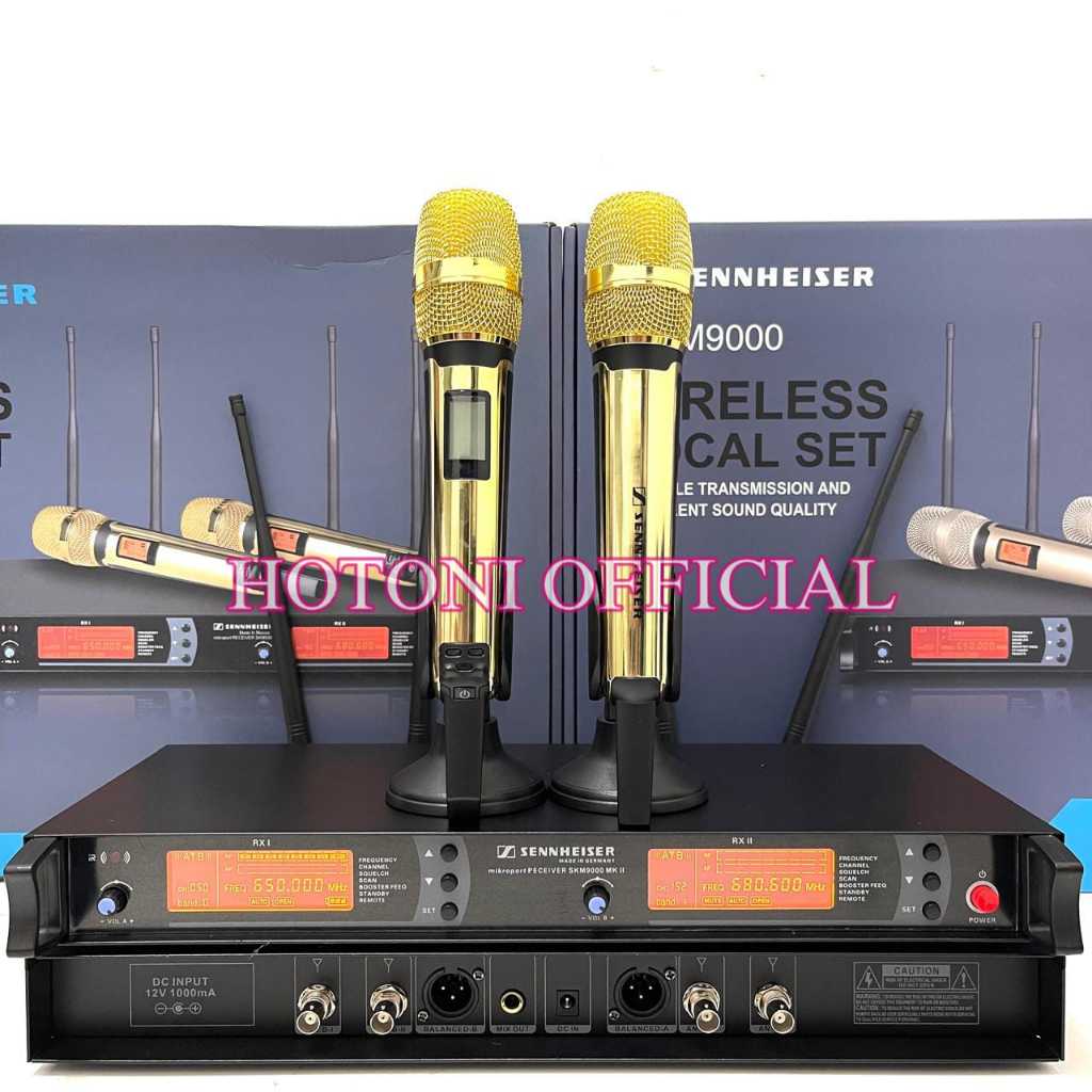 Jual Mic Wireless Sennheiser SKM 9000 Gold 4antena 2bh Mic Skm9000 gold ...