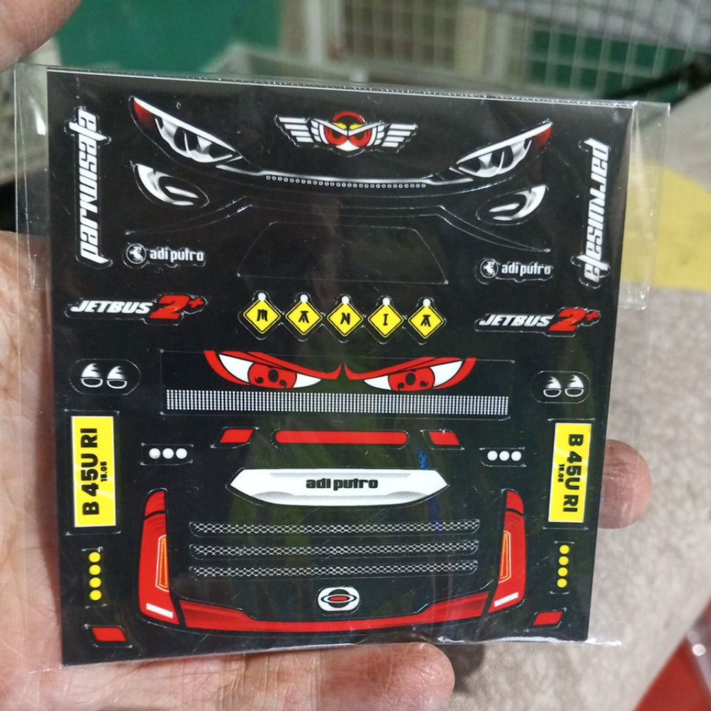 Jual sticker headlamp jb2 jetbus2 stiker stiker miniatur bis bus ...