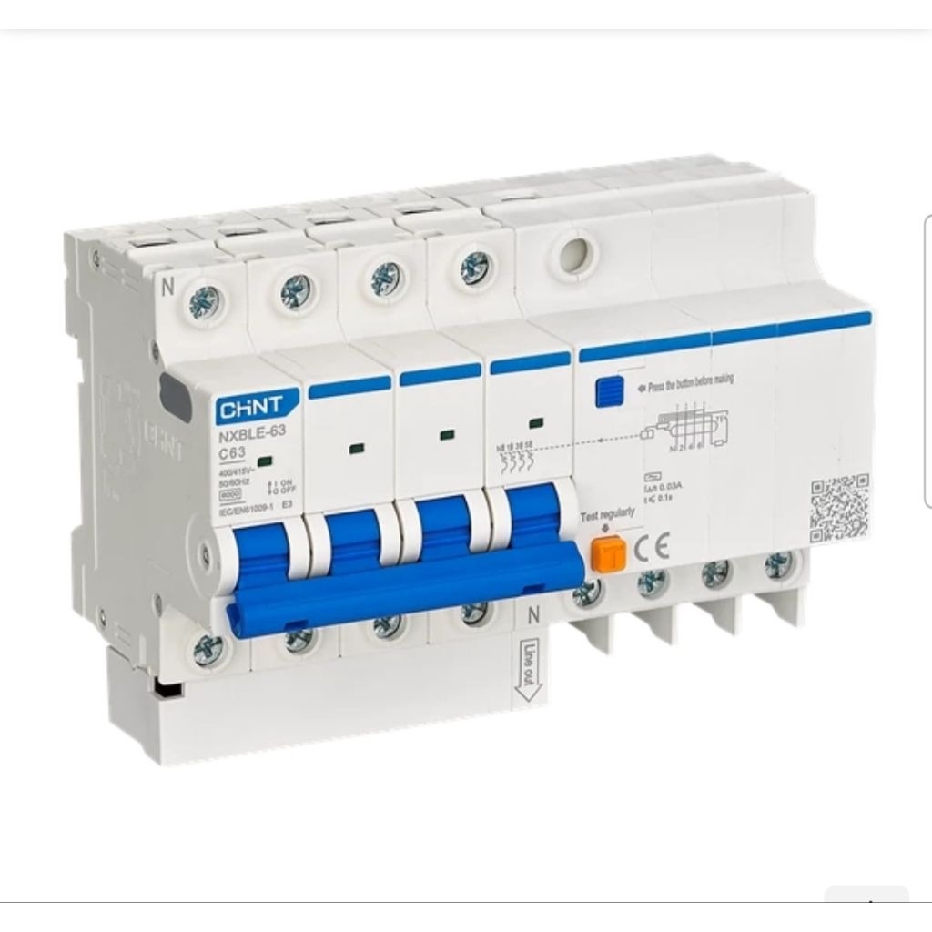 Jual RCBO CHINT NXBLE-63 4P 20A 30MA | Shopee Indonesia