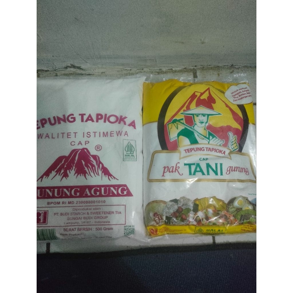 Jual TEPUNG SAGU TAPIOKA CAP PAK TANI/GUNUNG AGUNG 500 GRAM | Shopee ...