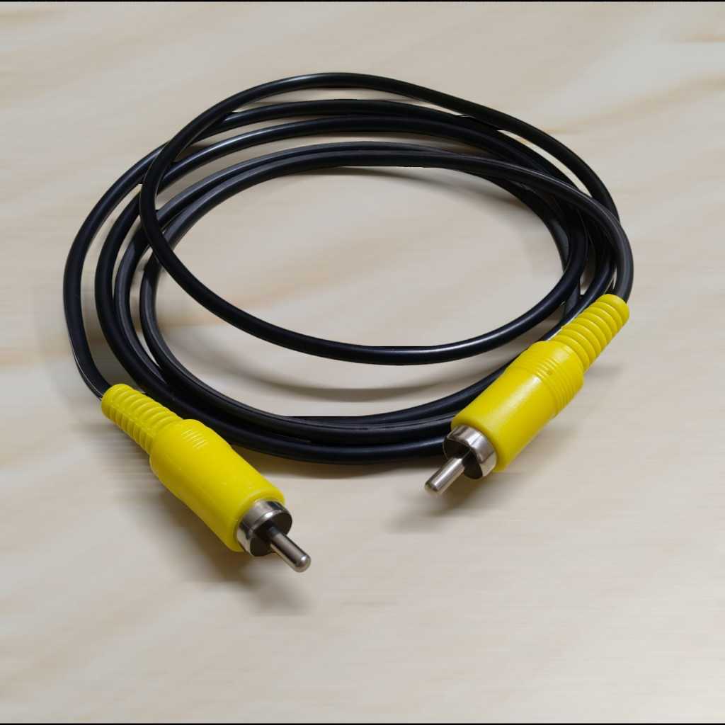 Jual kabel rca to rca 1x1 kabel audio single rca 1.5meter | Shopee ...