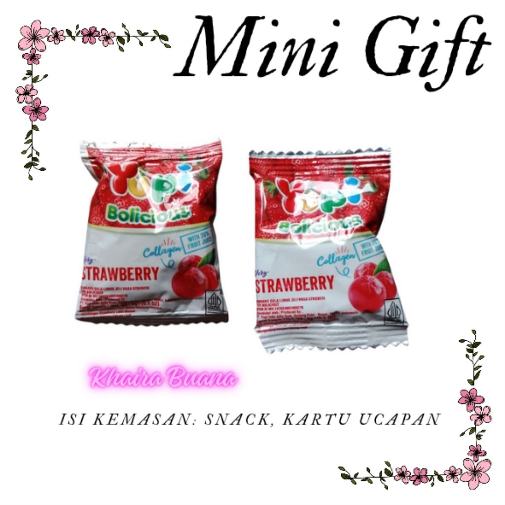 Jual Mini gift Mini Hampers Mini Snack ucapan mini cocok untuk hadiah ...