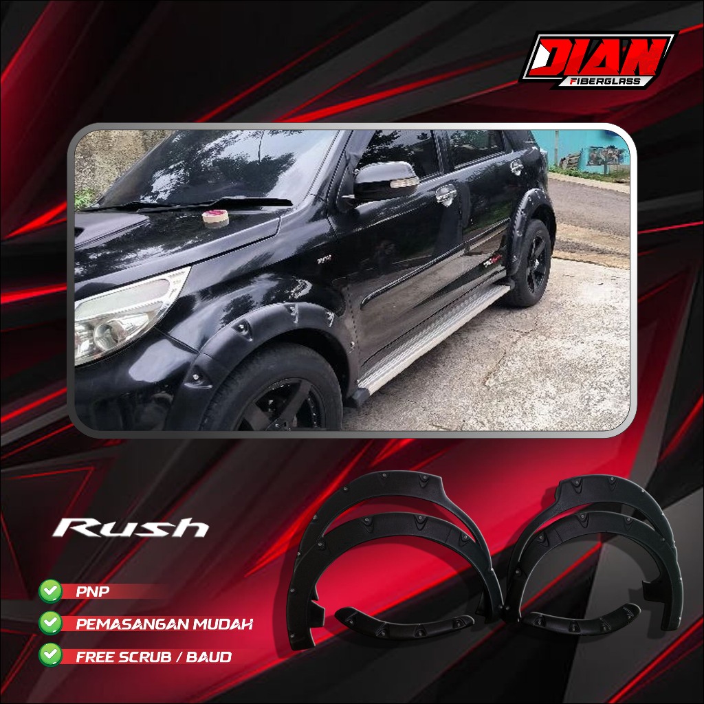 Jual OVER FENDER RUSH TERIOS MODEL BAUT SATUAN MURAH BERKUALITAS ...