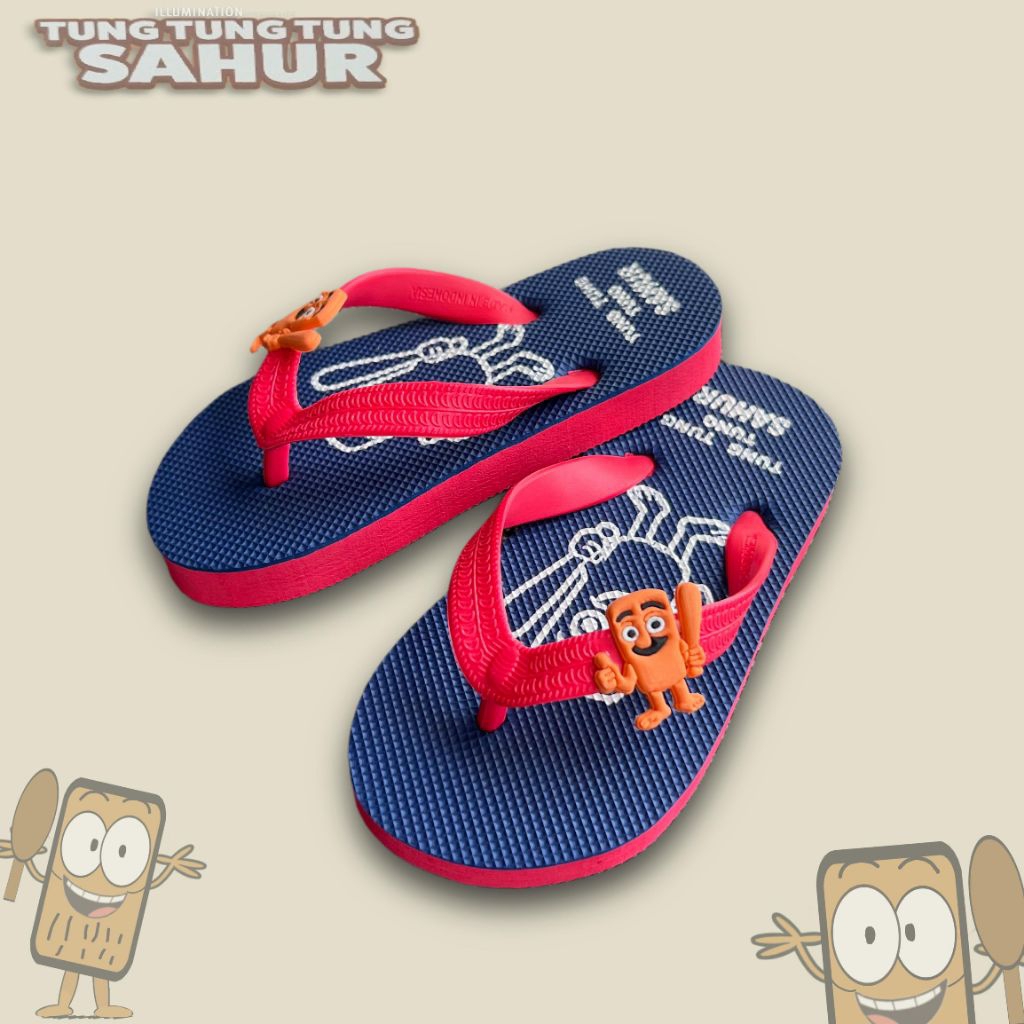 Jual sandal jepit anak - sandal lucu yang lagi viral sandal tung tung ...