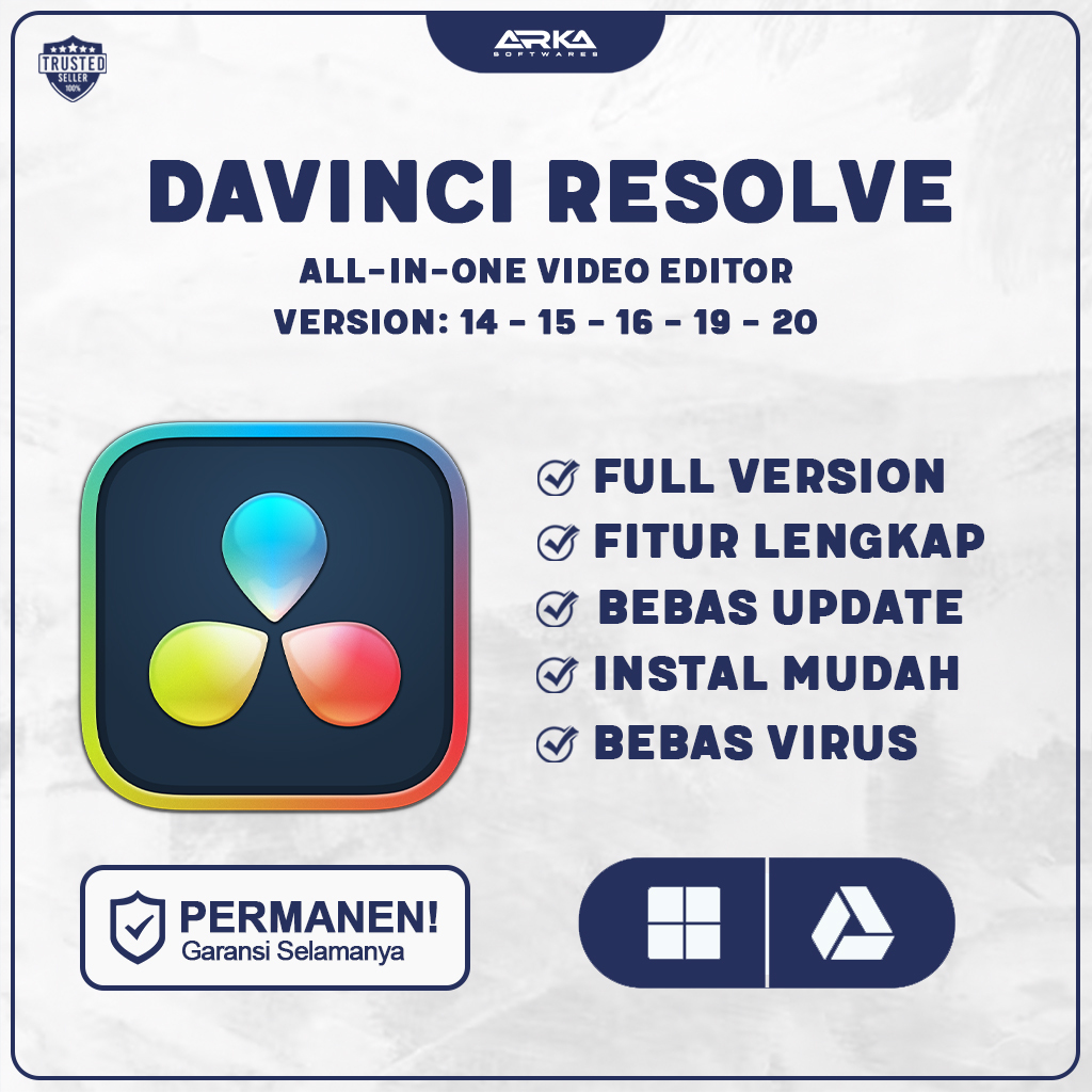 Jual DaVinci Resolve Studio 20 + Project Full Version Original Lifetime ...