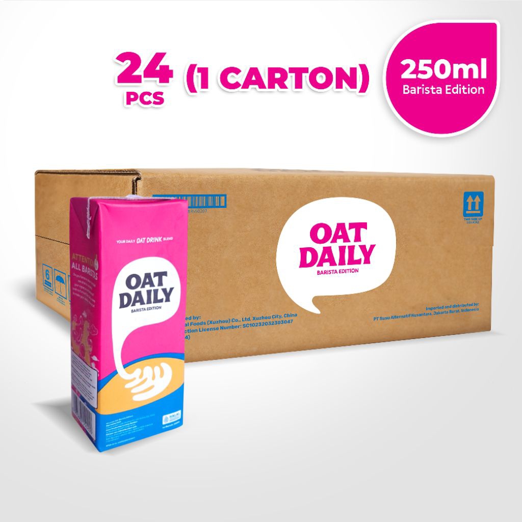 Jual Oat Daily Barista Edition 250ml (24 pcs / 1 box) | Shopee Indonesia