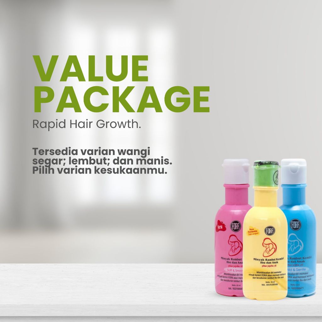 Jual Fora Value Package Minyak Kemiri Penumbuh Rambut Bayi Isi 2 Pcs ...