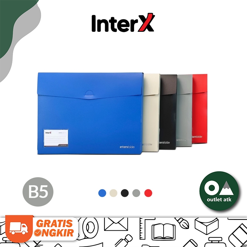 Jual Tas Dokumen / Carry File Box Inter X B5 4 cm Tebal | Shopee Indonesia