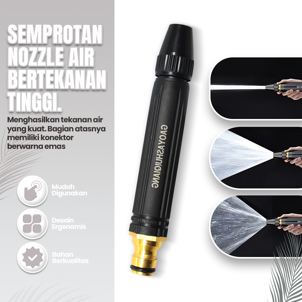 Jual Kepala Semprotan Air Hose Nozzle Water Jet Spray Cuci Motor Mobil ...