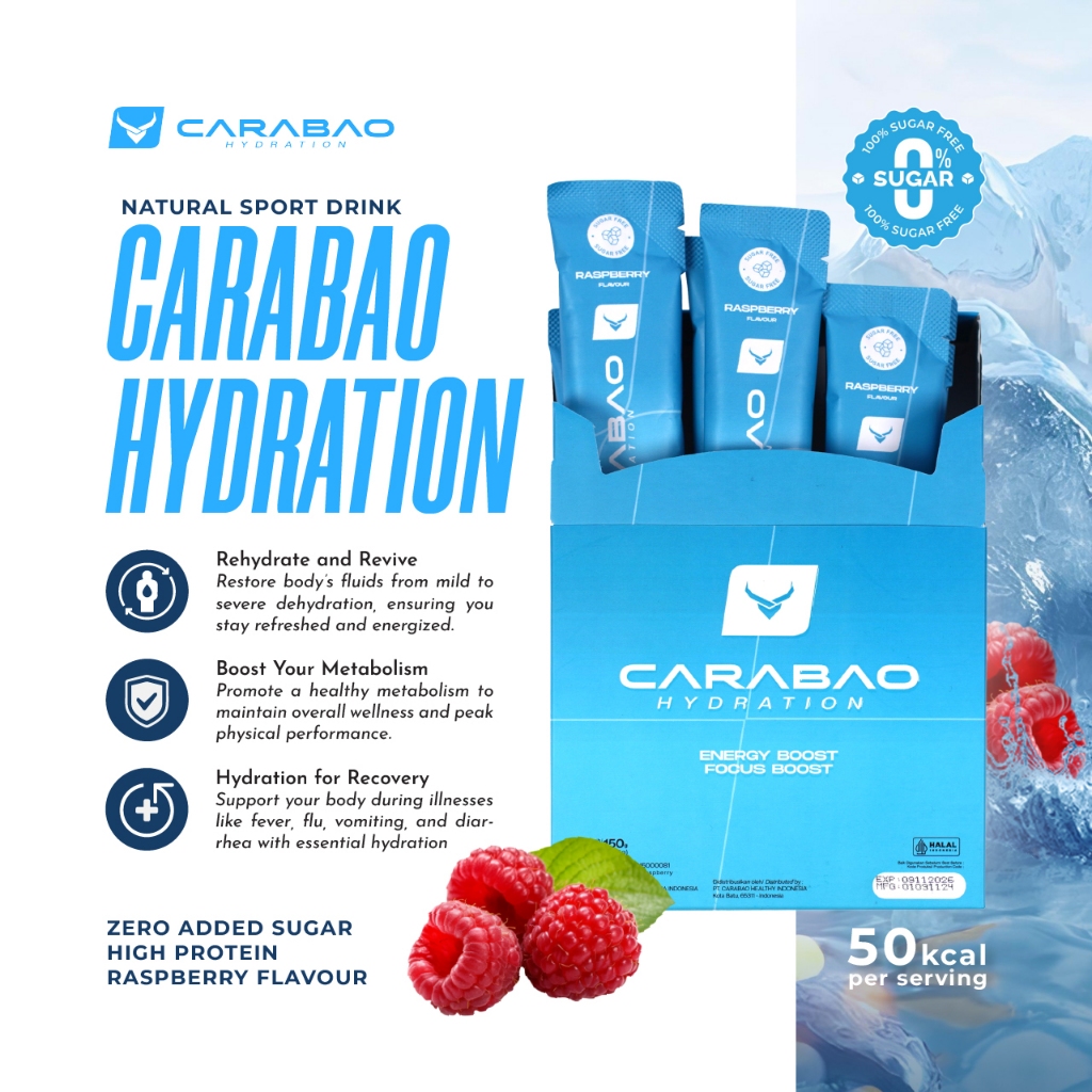Jual [PACK] Carabao Hydration Box – Natural Sport Drink Halal & BPOM ...