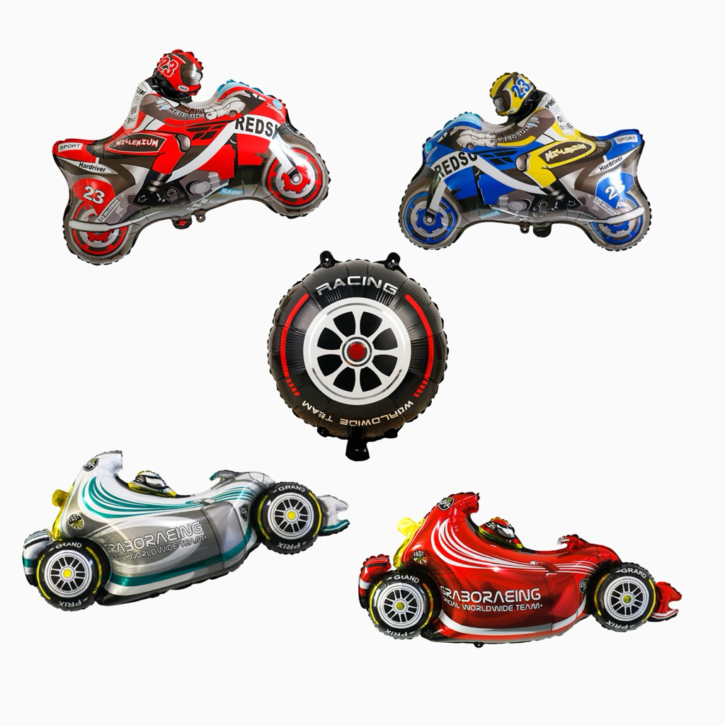 Jual Balon foil tema mobil motor racing ukuran jumbo/mobil balap/motor ...