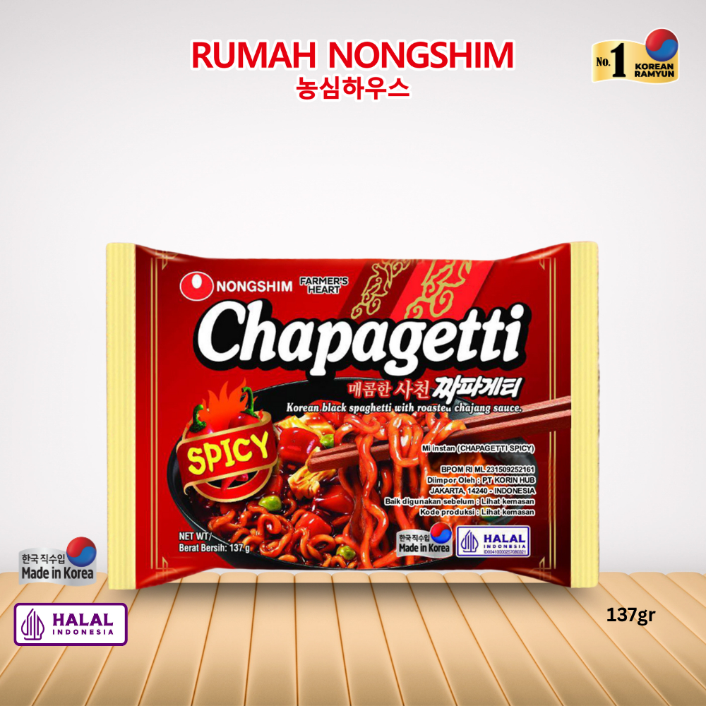 Jual Nongshim Chapagetti SPICY 137 gram Instant Jajangmyeon Noodle ...