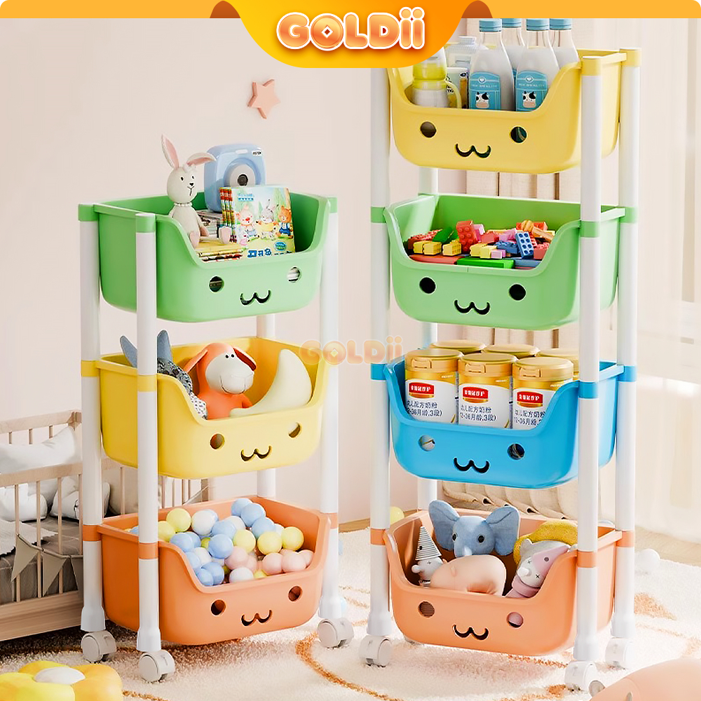 Jual GOLDII - Rak Roda Susun Rak Dapur Kamar Mandi Tempat penyimpanan ...