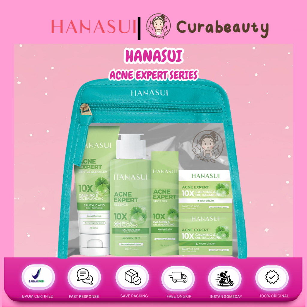 Jual •CURABEAUTY• MANADO HANASUI ACNE EXPERT PACKAGE | Shopee Indonesia